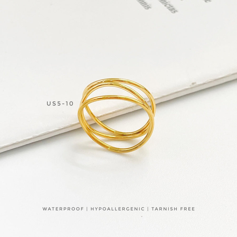 Hollow Line Ring– Aisha Wong Accessories