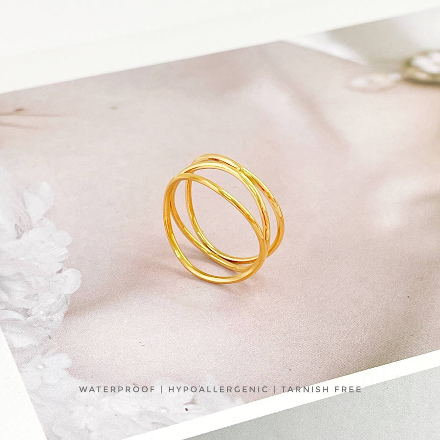 Hollow Line Ring– Aisha Wong Accessories