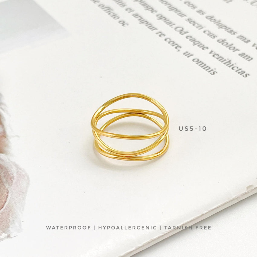Hollow Line Ring– Aisha Wong Accessories