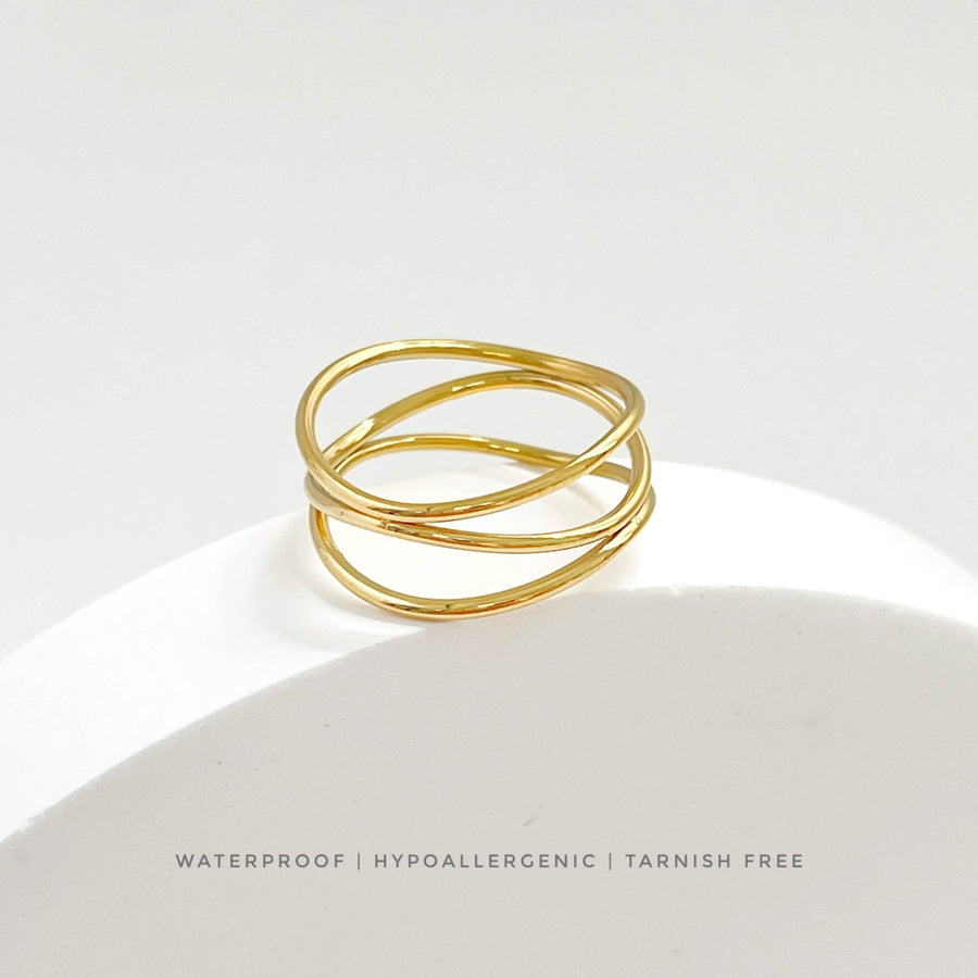 Hollow Line Ring– Aisha Wong Accessories
